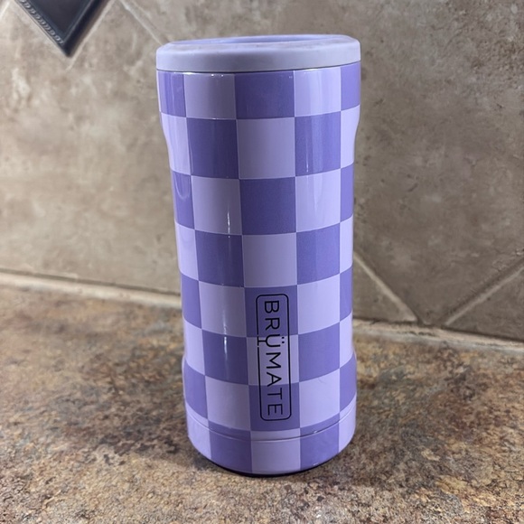 BruMate | Dining | Brmate Hopsulator Slimlavender Checker 2oz Slim ...